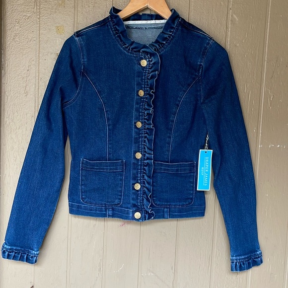 Draper James | Jackets & Coats | Draper James Ruffled Denim Jacket In ...